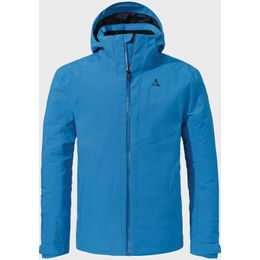 Schöffel Outdoorjacke SCHÖFFEL "Ski Jacket Kanzelwand M", Herren, Gr. 48, blau (8275, blau), Oberstoff : 100% Polyester (Membran: Polyurethan) Futter : 100% Polyester Futter Seitenteile: 84% Nylon 16% Elasthan Wattierung : 100% Polyester, sportlich, regular fit, hoch geschlossener Ausschnitt, Langarm, Jacken