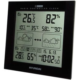 Wetterstation Hyundai "Hyundai WS2244W", schwarz, Wetterstationen