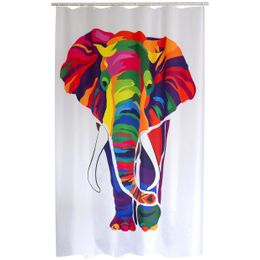 Duschvorhang Ridder "Elephant", bunt (multicolor), B:180cm H:200cm, Polyester, Duschvorhänge, inkl. Duschvorhangringe