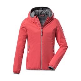 Funktionsjacke Killtec "KOS 164 GRLS JCKT", Kinder, Gr. 128, orange (koralle), 100% Polyester, sportlich, Jacken