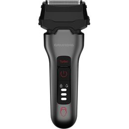 Elektrorasierer Grundig "Herrenrasierer MS 8330", rot (dunkles mattchrom, rot), ElektrorasiererB:13cm H:22,5cm T:7,5cm, Kunststoff, BeardCare Sensor: Passt die Leistung des Motors automatisch an, B:13cm H:22,5cm T:7,5cm