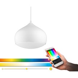 Eglo Pendelleuchte "COMBA-C", weiß, Ø 29cm, Lampen, Hängeleuchte, Eglo CONNECT, Steuerung über APP + Fernbedienung