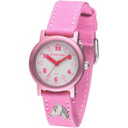 Quarzuhr Jacques Farel "ORG 8821, Pferdeuhr", rosa, Armbanduhren, Kinder, Kinderuhr, Mädchenuhr, ideal auch als Geschenk, mit Pferdemotiv