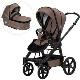 Kombi-Kinderwagen Hartan "Rock it GTR Outdoor", Baby, braun (toffee), Aluminium, Polyester, Baumwolle, Kinderwagen, Made in Germany