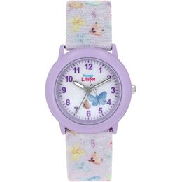 Quarzuhr Prinzessin Lillifee, bunt (bunt, weiß, lila), Armbanduhren, Kinder, Armbanduhr, Kinderuhr, Mädchen, Geschenkidee, Geburtstag, Schulanfang