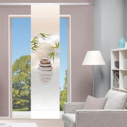 Schiebegardine Home Wohnideen "BENESSA" Gr. 1, beige (natur), B:60cm H:245cm, Polyester, Gardinen, HxB: 245x60