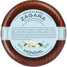 Rasiercreme "Luxury Shaving Cream Wooden Bowl Zagara", weiß, MONDIAL ANTICA BARBERIA, Rasierschäume, Herren, 140ml