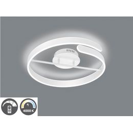 Trio LEUCHTEN LED Deckenleuchte "Parma", weiß (weiß matt), Ø 50,0cm H: 13,5cm, Lampen, Deckenlampe Ø 50cm, neutralweiß 4000K, dimmbare LED 37W, 4500 Lumen