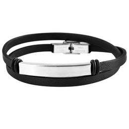 Adelia´s Edelstahlarmband ADELIA´S "Herren Armband aus Edelstahl 42 cm", silber, Armbänder, Herren, 42, Edelstahl