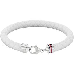 Armband Tommy Hilfiger "SS24 SILICONE, 2790553, 2790554, 2790555, 2790556", silber (weiß, edelstahlfarben), Armbänder, Herren, Silikon-Edelstahl, Silikon, Edelstahl