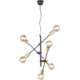 Trio LEUCHTEN Pendelleuchte "CROSS", schwarz, Ø 55cm H: 150cm, Lampen, Hängeleuchte, Hängelampe