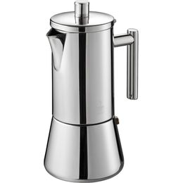 Espressokocher Gefu "Nando", silber (silberfarben), 6, Kaffeemaschinen, mit Reduziersieb