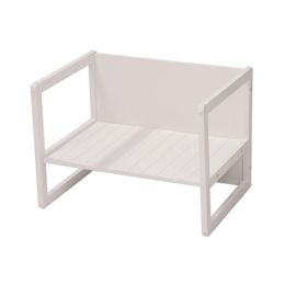 Sitzbank Roba "Sitzbank/Tisch Kombination, weiß", weiß, Sitzbänke, Kinder, B/H/T: 57cm x 44cm x 44cm, MDF, B:57cm H:44cm T:44cm