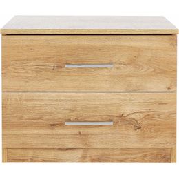 Nachtkommode wimex "Anna", braun (plankeneichefarben), B:52cm H:40cm T:38cm, Sideboards