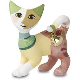 Sammelfigur Goebel "Figur Rosina Wachtmeister - "Fiore"", bunt, B:3cm H:7,5cm T:6cm, Biskuitporzellan, Dekofiguren, Katze