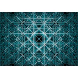 Vliestapete Komar "Vlies - Matrix - Größe 368 x 248 cm", weiß, B:368m L:248m, Vlies, Tapeten, Wohnzimmer, Schlafzimmer