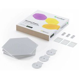 NANOLEAF LED Panel "Shapes Hexagons", G (A-G), bunt, Ø 20cm H: 20cm, 3 St., Lampen, Expansion Pack - 3 PK, Erweiterung zum Starter Kit, LED Dekoleuchte