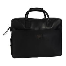 Dokumententasche Mustang "San Mariano", Damen, Gr. B/H/T: 39cm x 30cm x 10cm, schwarz, Leder, unifarben, Taschen, Dokumententasche Businesstasche Arbeitstasche