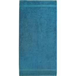 Strandtuch Dyckhoff "Planet", blau (petrol), B:70cm L:200cm, Walkfrottier, Obermaterial: 100% Baumwolle, Handtücher (Packung)