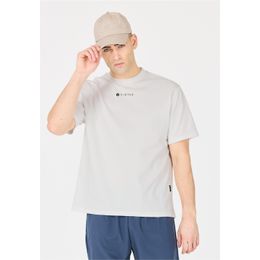 Funktionsshirt Virtus "Deran", Herren, Gr. L, weiß, 53% Baumwolle, 30% Polyester, 17% Elasthan, bedruckt, sportlich, normal, Rundhals, Kurzarm, Shirts, mit stylisch bedruckter Rückseite