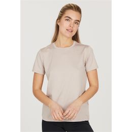 Funktionsshirt Endurance "Maje", Herren, Gr. 38, grau (taupe), 92% Polyester, 8% Elasthan, meliert, bedruckt, sportlich, normal, Rundhals, Kurzarm, Shirts, mit innovativer QUICK DRY-Technologie