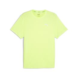 Laufshirt Puma "RUN FAVORITE VELOCITY T-SHIRT Herren", Herren, Gr. L, gelb (fizzy apple gelb), Obermaterial: 100% Polyester; Seite: 100% Polyester, regular fit, Rundhals, Kurzarm, Shirts