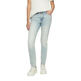 Skinny-fit-Jeans s.Oliver "IZABELL", Damen, Gr. 40, Länge 30, light blau used30, Denim/Jeans, Obermaterial: 84% Baumwolle, 14% Polyester, 2% Elasthan, casual, skinny fit, Jeans, in coolen, unterschiedlichen Waschungen