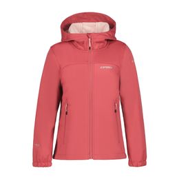 Softshelljacke Icepeak "KULM JR", Kinder, Gr. 140, raspberry 001, Softshell, Obermaterial: 100% Polyester, sportlich, A-Linie hüftlang, Langarm elastischer Bund mit innenliegendem Gummizug, Jacken