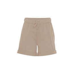 Cargoshorts oxmo "Chinoshorts OXChanel", Damen, Gr. 36, N-Gr, beige (cement), Web, Obermaterial: 98% Baumwolle CO. 2% Elasthan EL., casual, regular fit normal, Hosen