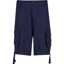 Stoffhose Brandit "Brandit Herren Urban Legend Cargo Shorts", Herren, Gr. 6XL, US-Größen, blau (navy), 65% Polyester, 35% Baumwolle, normal, Hosen