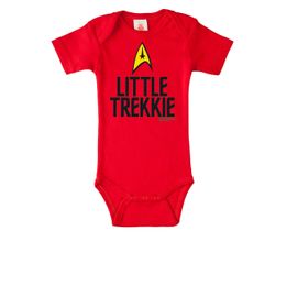 Body logoshirt, Baby, Gr. 50/56, EURO-Größen, rot, 100% Baumwolle, bedruckt, casual, kurz, Rundhals, Kurzarm, Bodies, mit Star Trek-Motiv