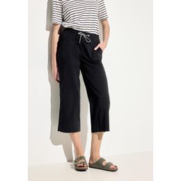 3/4-Hose Cecil, Damen, Gr. L (42), N-Gr, schwarz, Obermaterial: 65% Baumwolle, 32% Polyester, 3% Elasthan, unifarben, casual, loose fit 3/4-Länge, Hosen, mit Sommerstretch