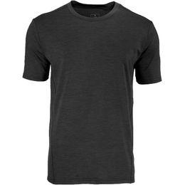 Funktionsshirt LPO "NAKIN BASIC MEN", Herren, Gr. L (52), grau (anthrazit), 94% Polyester;6% Elasthan, casual, körpernah, Kurzarm, Shirts, Funktionsshirt mit V-Ausschnitt