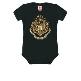 Body logoshirt "Harry Potter - Hogwarts", Baby, Gr. 50, EURO-Größen, schwarz, 100% Baumwolle, unifarben, casual, kurz, Rundhals, Kurzarm, Bodies, mit lizenziertem Print