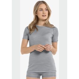 Schöffel Funktionsshirt SCHÖFFEL "Merino Sport Shirt 1/2 Arm W" Gr. S, grau (9645, grau), Shirts, Damen, S, Oberstoff : 43% Lyocell 34% Wolle 23% Nylon