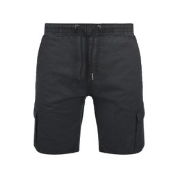 Cargoshorts INDICODE "Cargoshorts IDFrances", Herren, Gr. L, N-Gr, schwarz, Web, Obermaterial: 98% Baumwolle CO. 2% Elasthan EL., casual, regular fit kurz, Hosen