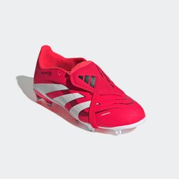 Fußballschuh adidas Performance "PREDATOR LEAGUE FOLD-OVER TONGUE KIDS FG", Gr. 31, lucid rot, cloud weiß, core schwarz, Synthetik, sportlich, Schuhe