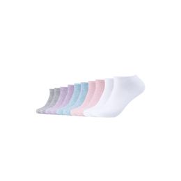 Sneakersocken s.Oliver "Sneakersocken 10er Pack", Damen, Gr. 35/38, rosa (rosé melange), 62% Baumwolle 36% Polyester 2% Elasthan, uni, Socken