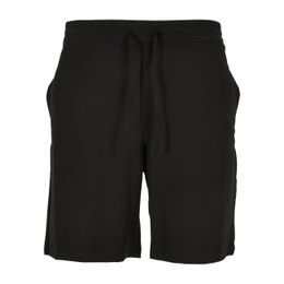 Stoffhose Urban Classics "Urban Classics Herren Comfort Shorts", Herren, Gr. L, US-Größen, schwarz, 62% Viskose, 34% Polyester, 4% Elasthan, unifarben, normal, Hosen