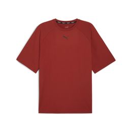 Trainingsshirt Puma "CLOUDSPUN ThermoAdapt T-Shirt Herren", Herren, Gr. L, rot (mars rot), Obermaterial: 94% Polyester, 6% Elasthan, regular fit, Rundhals, Kurzarm, Shirts