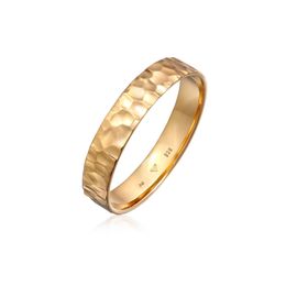 Silberring Kuzzoi "Bandring Herrenring Freundschaftsring 925 Silber" Gr. 60, gold, Fingerringe, Herren, 60mm, ohne Stein, Silber 925 (Sterlingsilber), 4mm