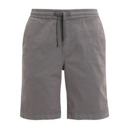 Stoffhose Urban Classics "Urban Classics Herren Stretch Twill Joggshorts", Herren, Gr. L, US-Größen, grau (lightasphalt), 98% Baumwolle, 2% Elasthan, unifarben, normal, Hosen