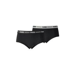 Panty Puma "Panty 2er Pack", Damen, Gr. M, schwarz, Obermaterial: 57% Baumwolle CO. 38% Modal CMD. 5% Elasthan EL., Unterhosen