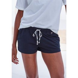 Schlafshorts Lascana, Damen, Gr. 32/34, N-Gr, schwarz, Single Jersey, Obermaterial: 50% Baumwolle, 50% Viskose, unifarben, casual, bequem kurz, Hosen, Uni oder mit schönem Druck