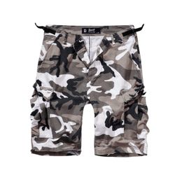 Stoffhose Brandit "Brandit Herren BDU Ripstop Shorts", Herren, Gr. L, US-Größen, grün (urban), 100% Baumwolle, normal, Hosen