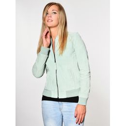 Lederjacke Maze "Sedalina", Damen, Gr. L, grün (mint), Obermaterial: 100% Pork, Leder / Futter: 65% Polyester, 35% Baumwolle / Ärmelfutter: 100% Polyester, Jacken