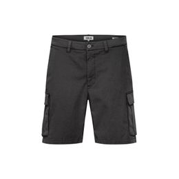 !Solid Cargoshorts SOLID "Cargoshorts SDJoe", Herren, Gr. L, N-Gr, schwarz (true schwarz), Obermaterial: 98% Baumwolle CO. 2% Elasthan EL., casual, regular fit kniefrei, Hosen