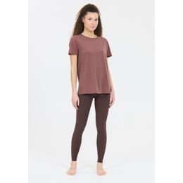 ENDURANCE ATHLECIA Funktionsshirt ATHLECIA "LIZZY", Herren, Gr. 36, grau (taupe), 88% Polyester, 12% Elasthan, meliert, sportlich, normal, Rundhals, Kurzarm, Shirts, mit QUICK DRY-Technologie