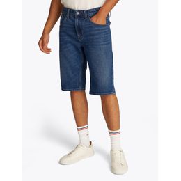 Jeansshorts Tommy Jeans "RONNIE SHORT", Herren, Gr. 30, N-Gr, blau (denim schwarz), Denim/Jeans, Obermaterial: 99% Baumwolle, 1% Elasthan, casual, Jeans