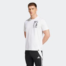 Trainingsshirt adidas Performance "MESSI ICON G T", Herren, Gr. L, weiß, Obermaterial: 100% Baumwolle, sportlich, Kurzarm, Shirts